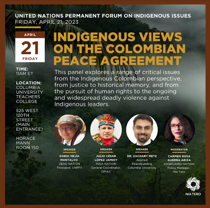 Indigenous Views on the Colombia Peace Agreement | Institute of Latin American Studies